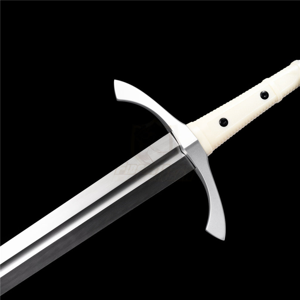 45inch Handmade Medieval Claymore Real Long Sword Swords Full Tang Bla ...