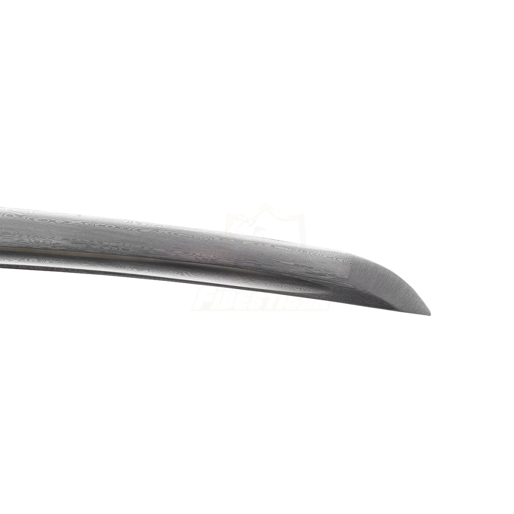 Japanese 20Inch Real Tantou Damascus Steel Katana Samurai Sword Sharp ...