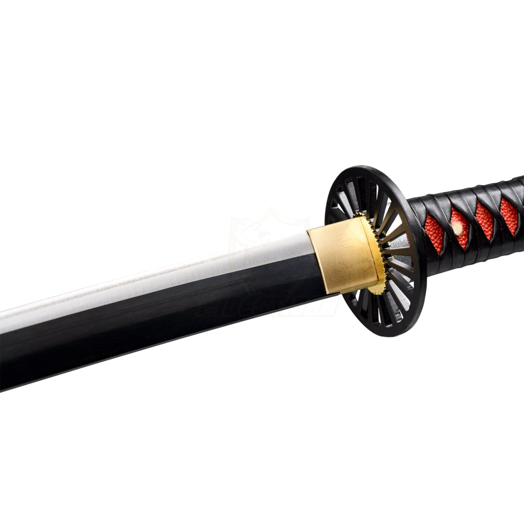 KHON309 Demon Slayer Kamado Tanjirou 2 Nichirin Samurai Cosplay Golden ...