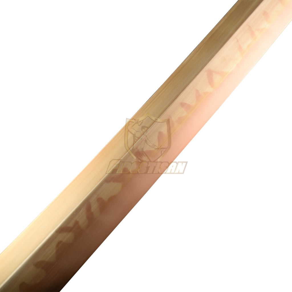 58Hrc Carryable Saya Katana Sword T10 Clay Tempered Steel Flame Golden ...