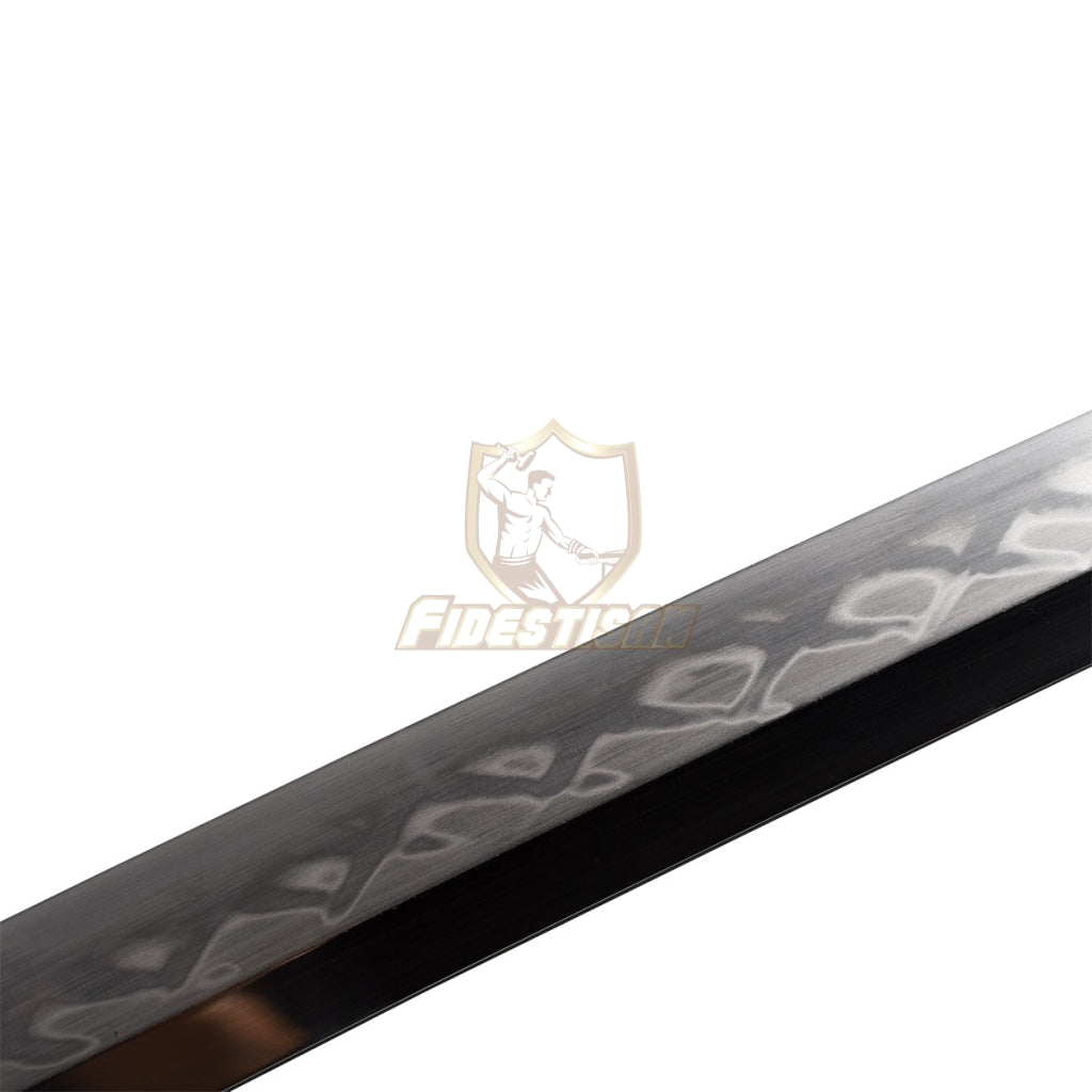 Fidestisan Japanese Real Hamon Sword Katana T10 Steel Blade Full Tang