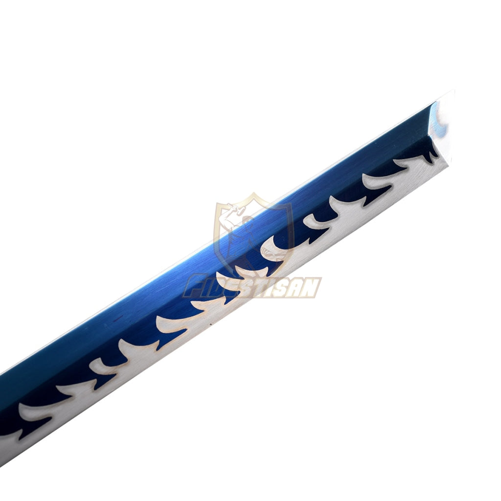 Handmade Chinese Sword Tang Dao Spring Steel 9260 Blue Flame Blade Oil ...